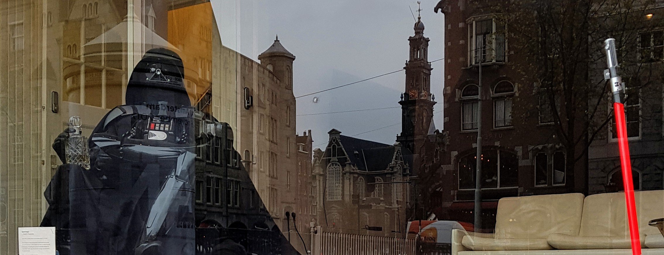 Darth Vader in Amsterdam | The Adventures of Lorie and Brian Groth